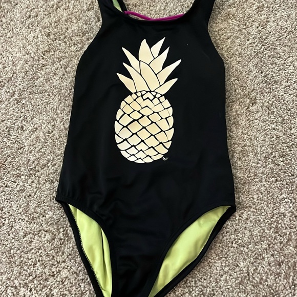 Justice | Swim | Justice Pineapple One Piece Girls Swimsuit | Poshmark